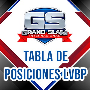 Tabla de Posiciones LVBP - Grand Slam Internacional